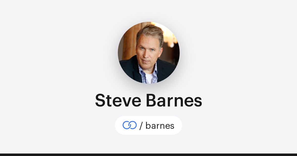 Steve Barnes (/barnes) · solo.to