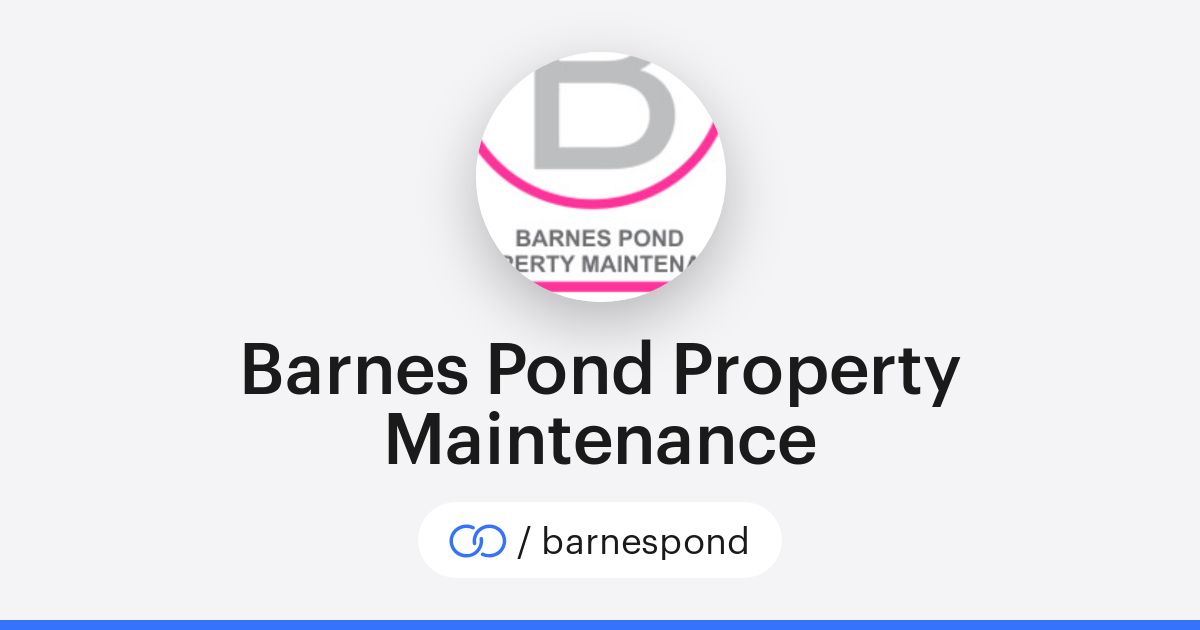 Barnes Pond Property Maintenance (/barnespond) · solo.to