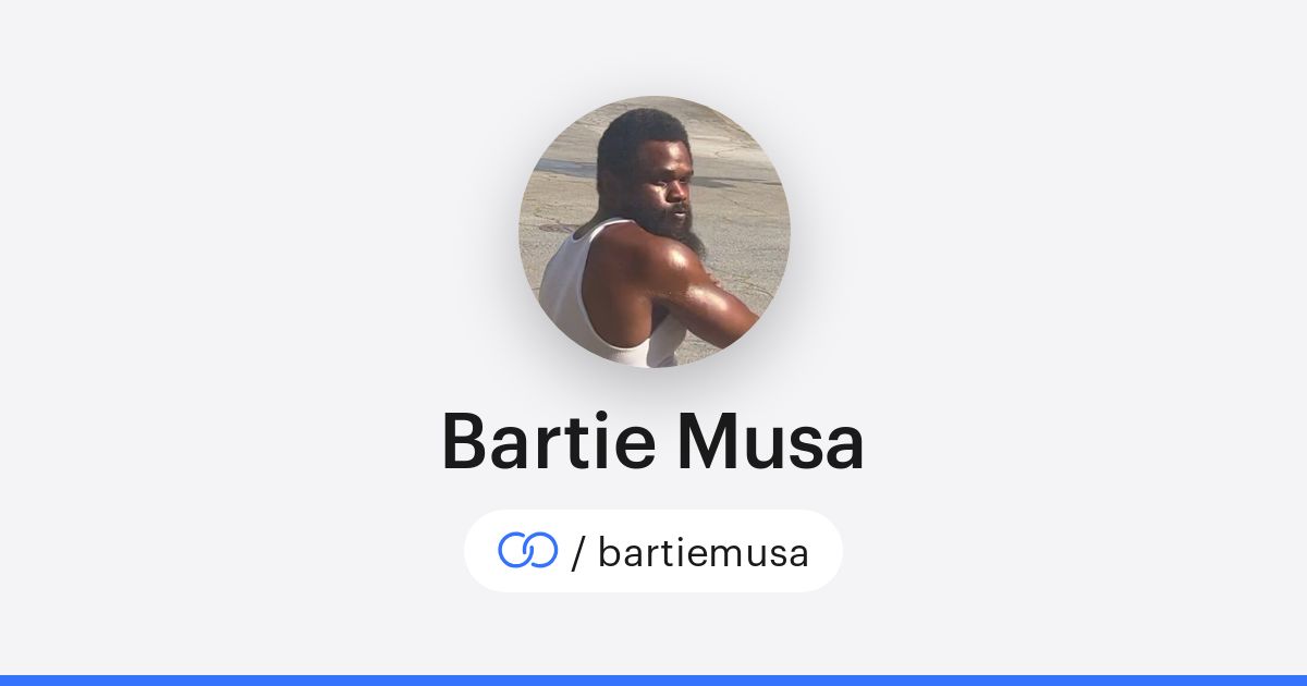 Bartie Musa (/bartiemusa) · solo.to