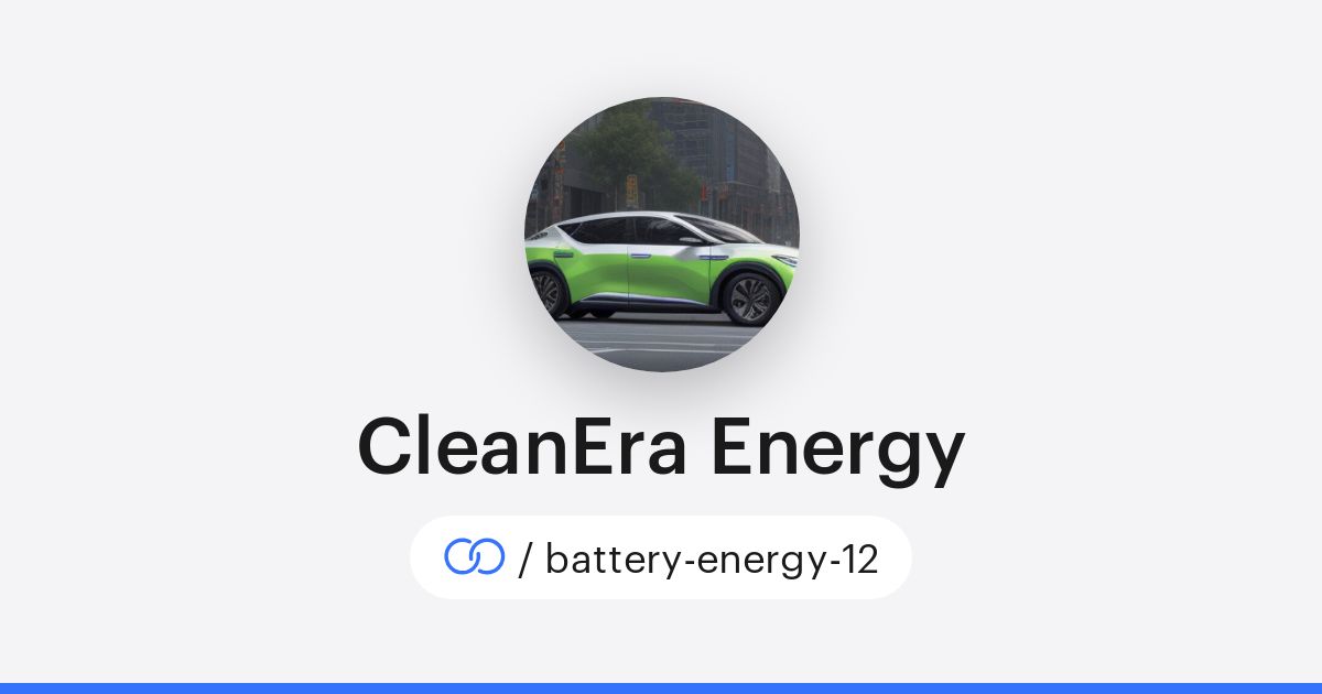CleanEra Energy (/battery-energy-12) · solo.to