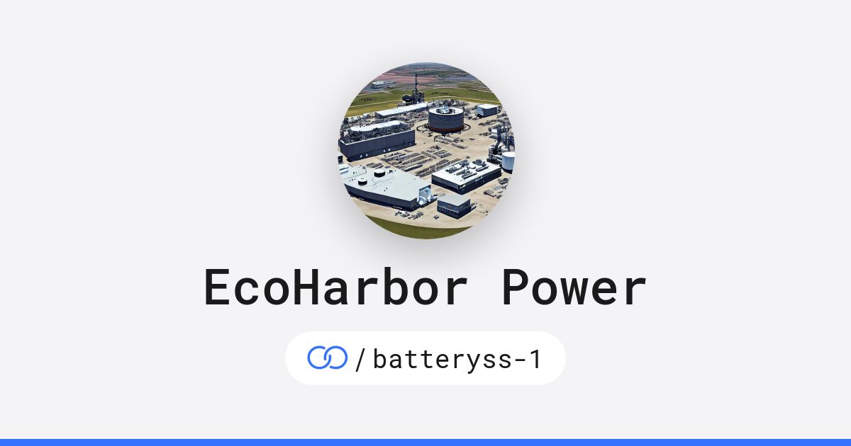 EcoHarbor Power (/batteryss-1) · solo.to