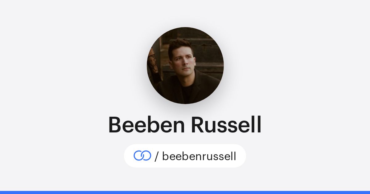 Beeben Russell (/beebenrussell) · solo.to