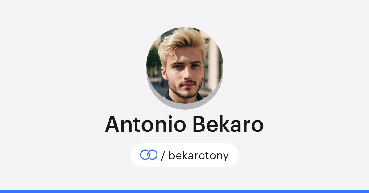 Antonio Bekaro (/bekarotony) · solo.to