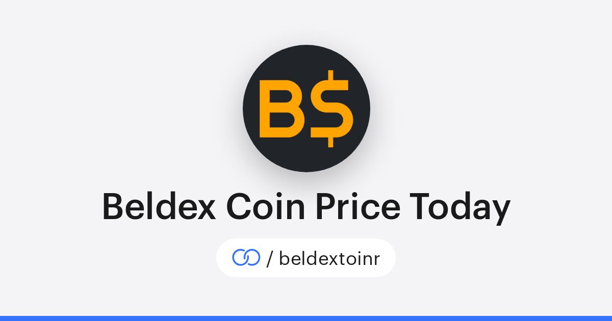 Beldex Coin Price Today (/beldextoinr) · solo.to