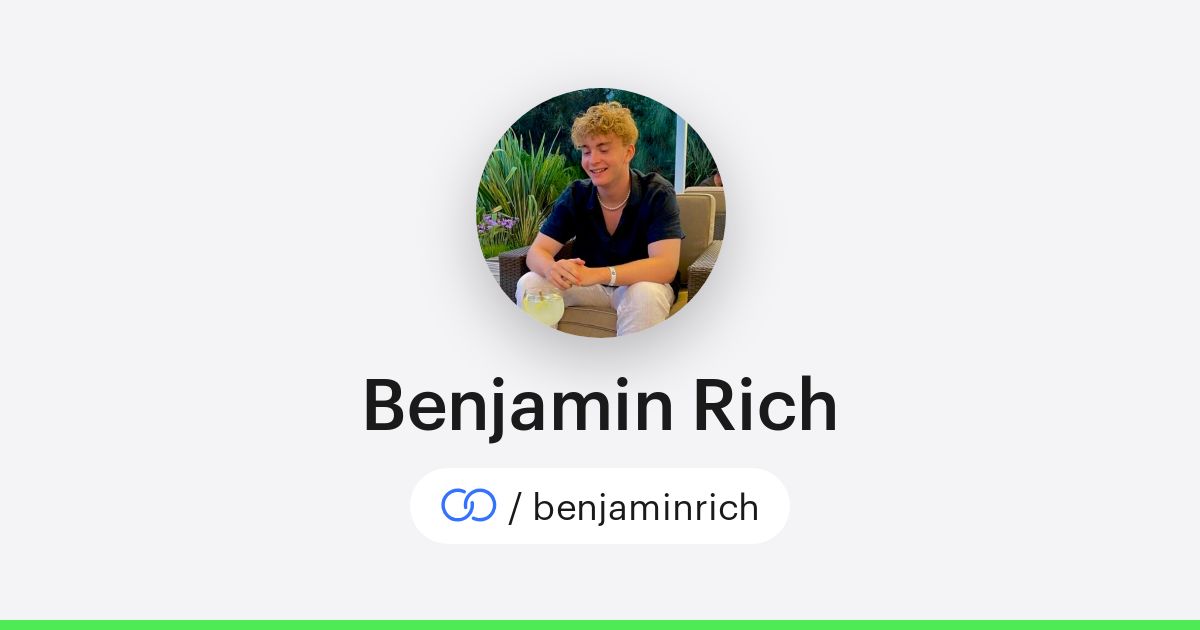 Benjamin Rich (/benjaminrich) · solo.to