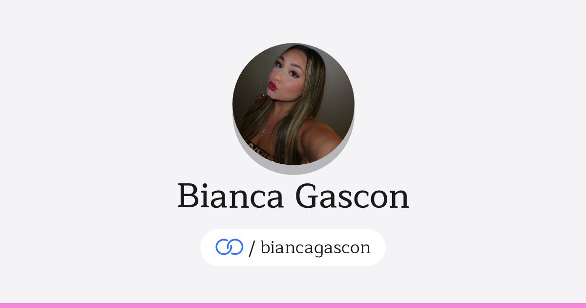 Bianca Gascon (/biancagascon) · solo.to