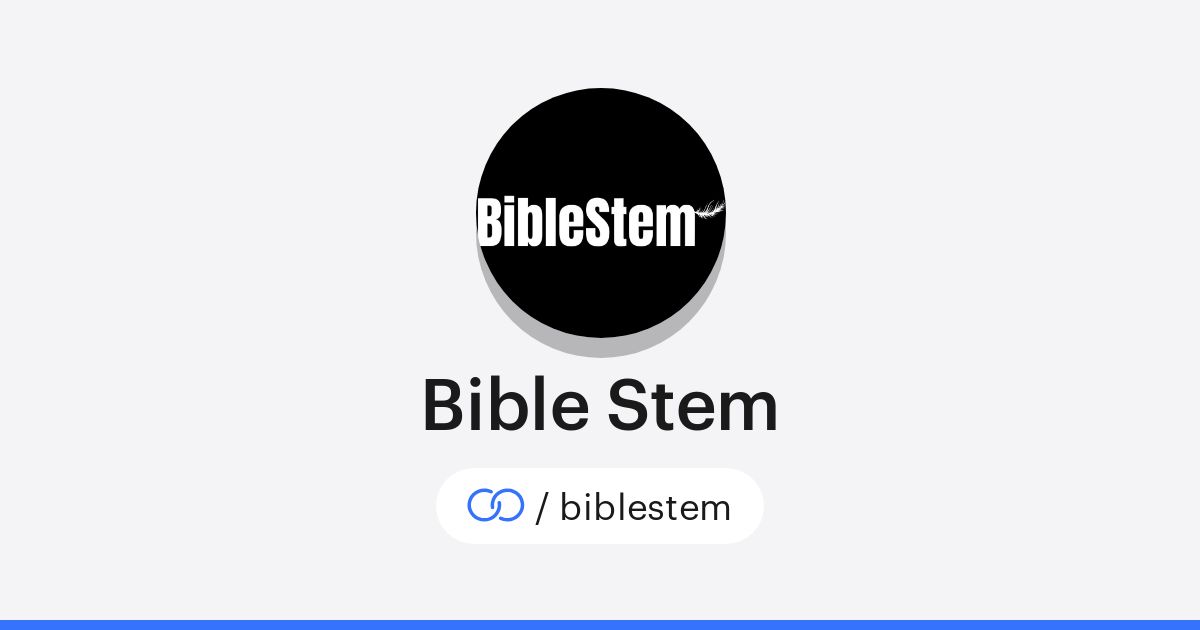 Bible Stem (/biblestem) · solo.to
