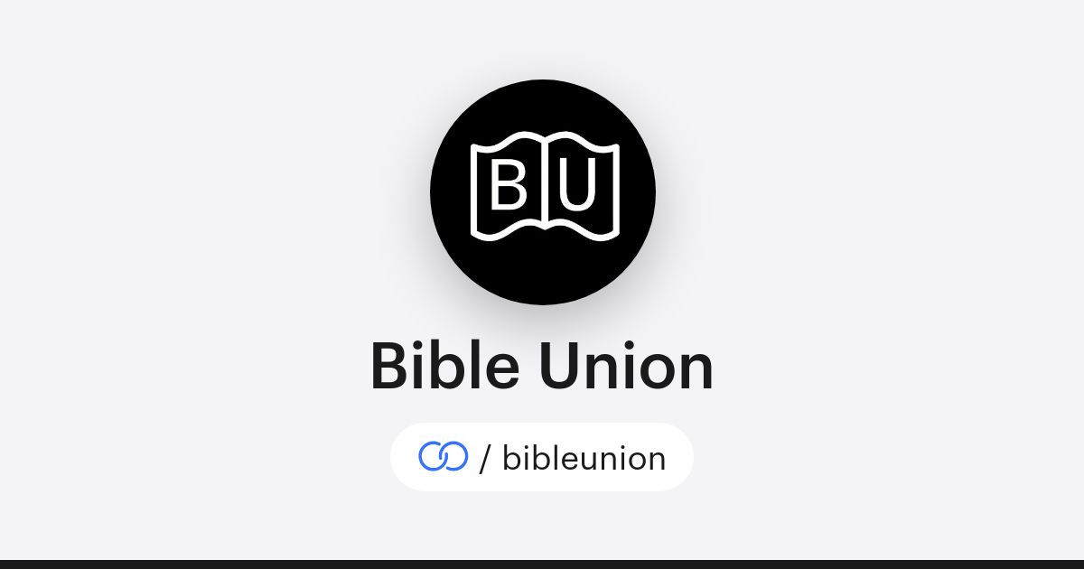 Bible Union (/bibleunion) · solo.to