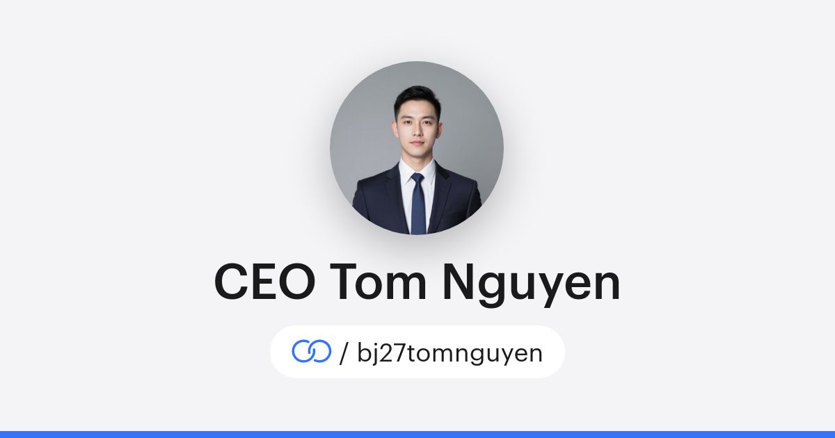 CEO Tom Nguyen (/bj27tomnguyen) · solo.to