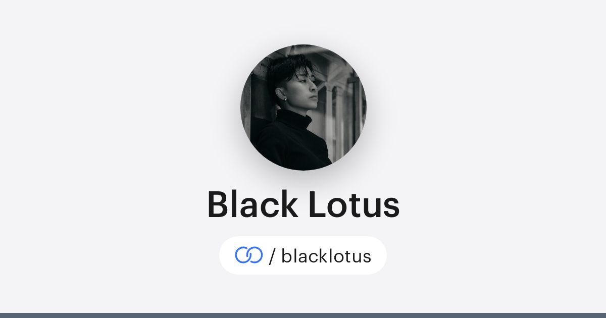 Black Lotus (/blacklotus) · solo.to