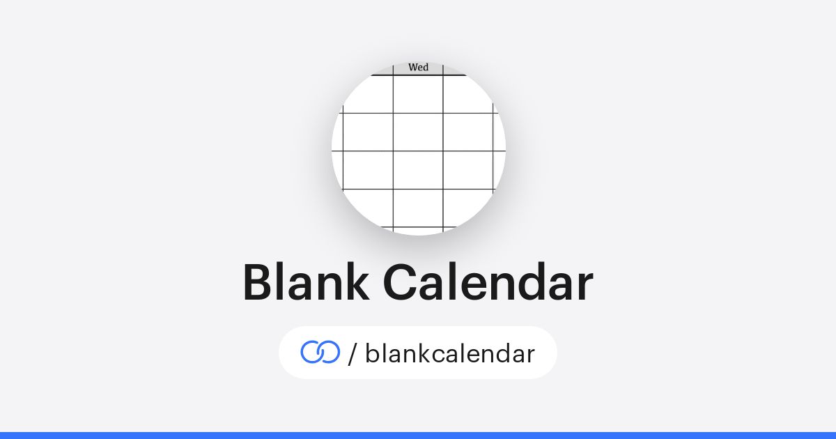 Blank Calendar (/blankcalendar) · solo.to