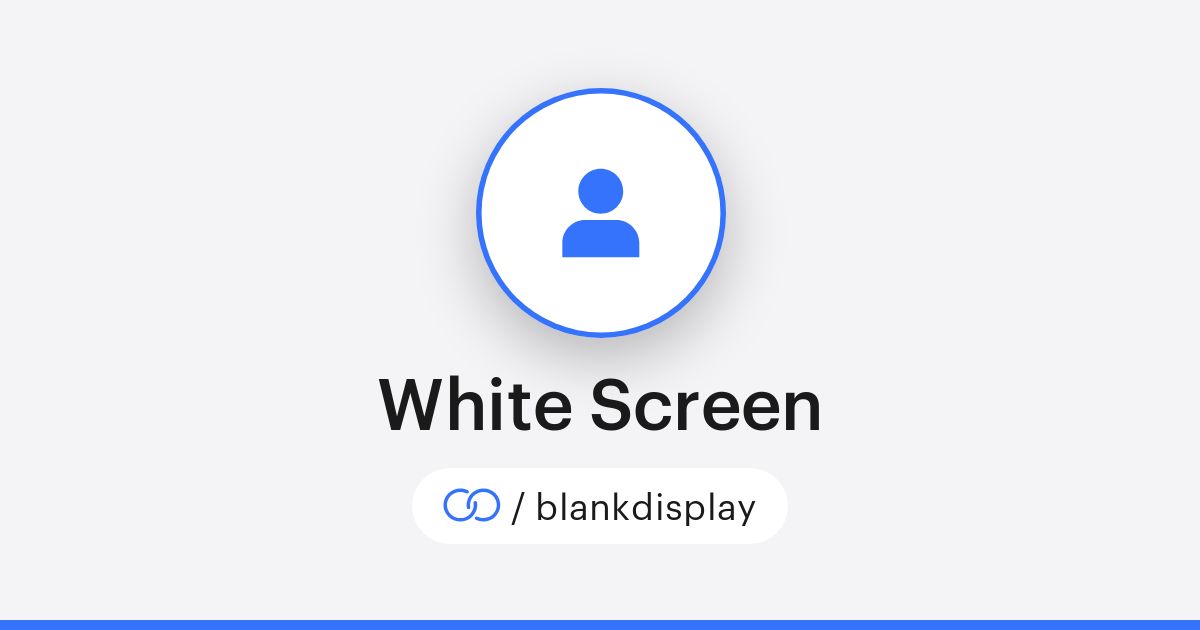 White Screen (/blankdisplay) · solo.to