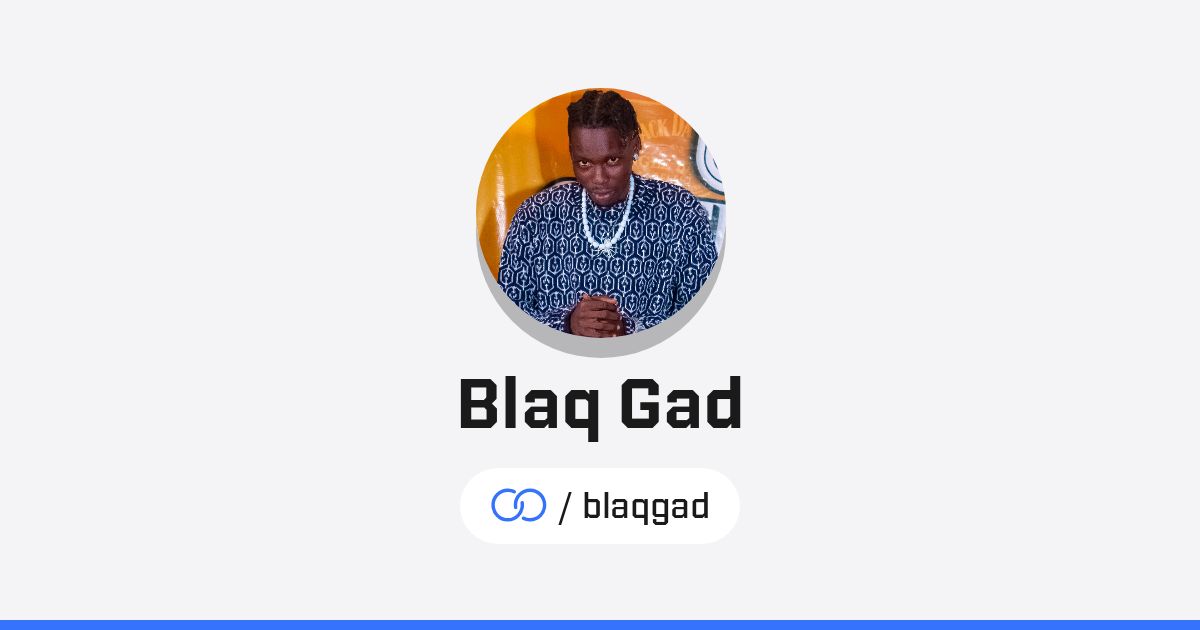 Blaq Gad (/blaqgad) · solo.to