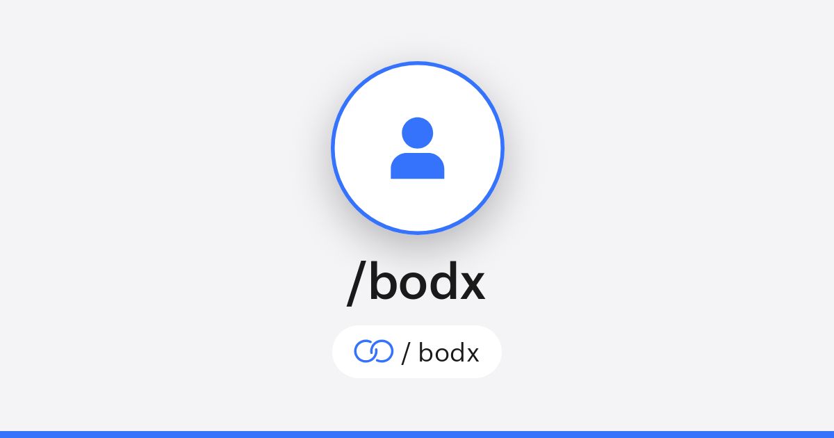 /bodx · solo.to