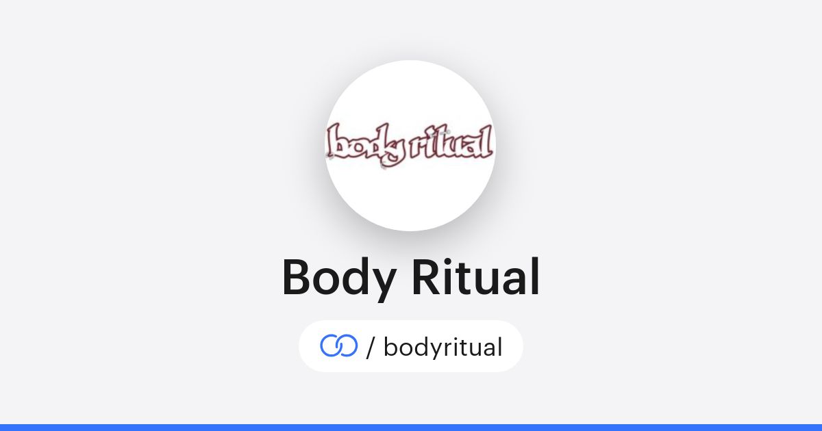 Body Ritual (/bodyritual) · solo.to