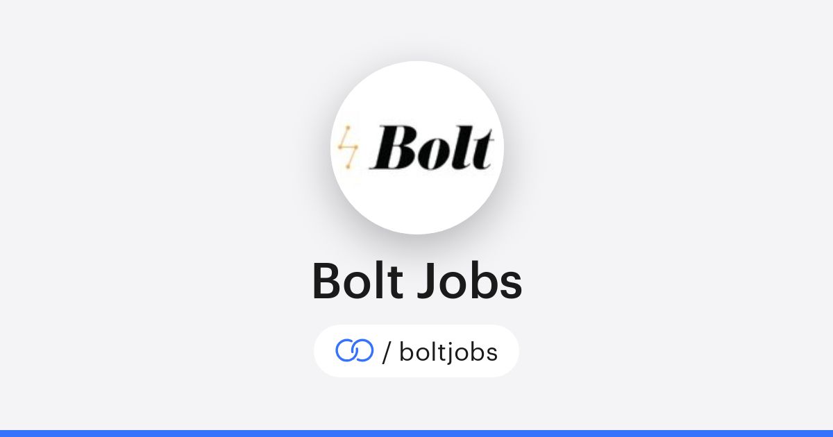 Bolt Jobs (/boltjobs) · solo.to