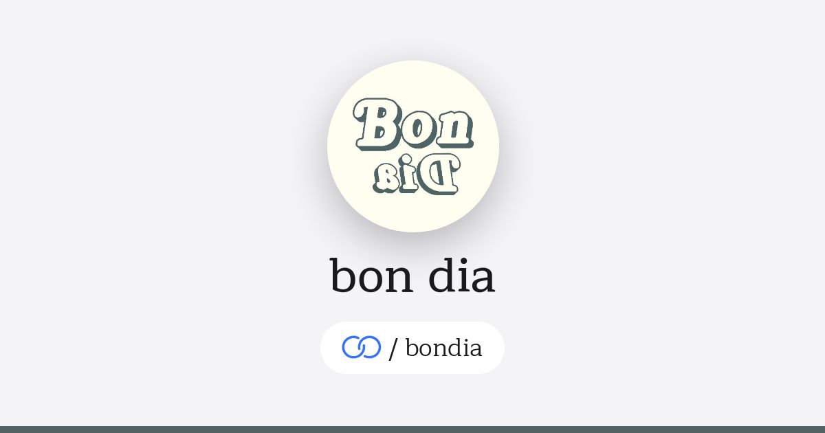 bon dia (/bondia) · solo.to