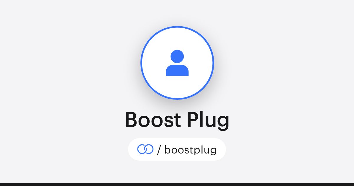 Boost Plug (/boostplug) · solo.to