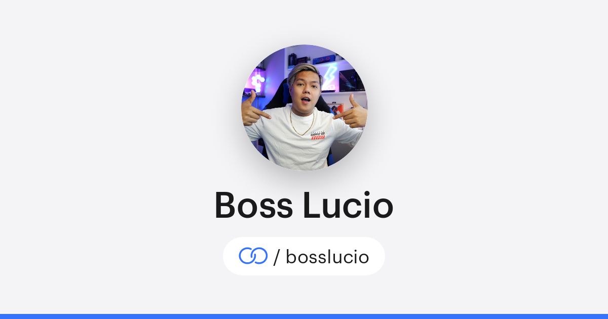Boss Lucio (/bosslucio) · solo.to