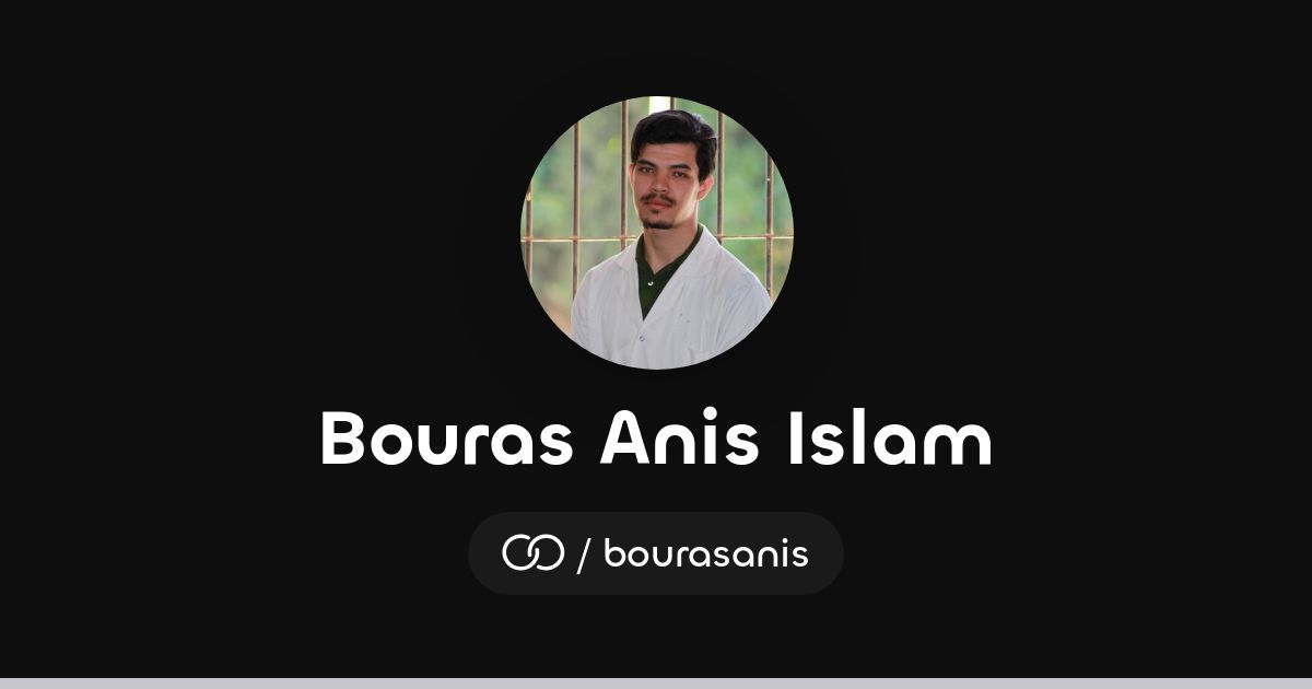 Bouras Anis Islam (/bourasanis) · solo.to