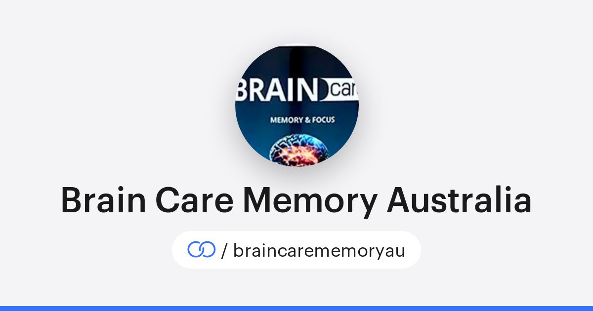 Brain Care Memory Australia (/braincarememoryau) · solo.to