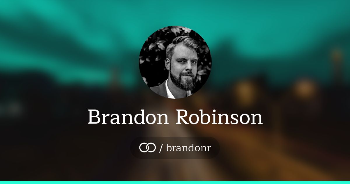 Brandon Robinson (/brandonr) · solo.to