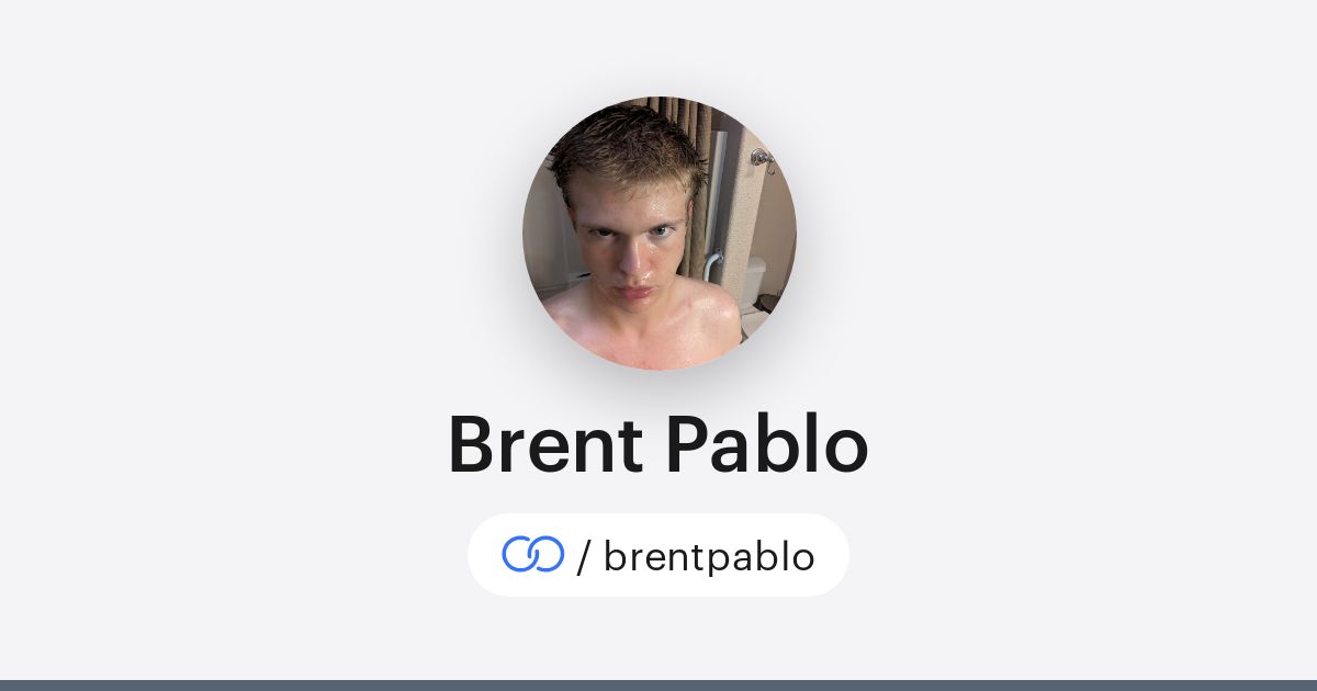 Brent Pablo (/brentpablo) · solo.to