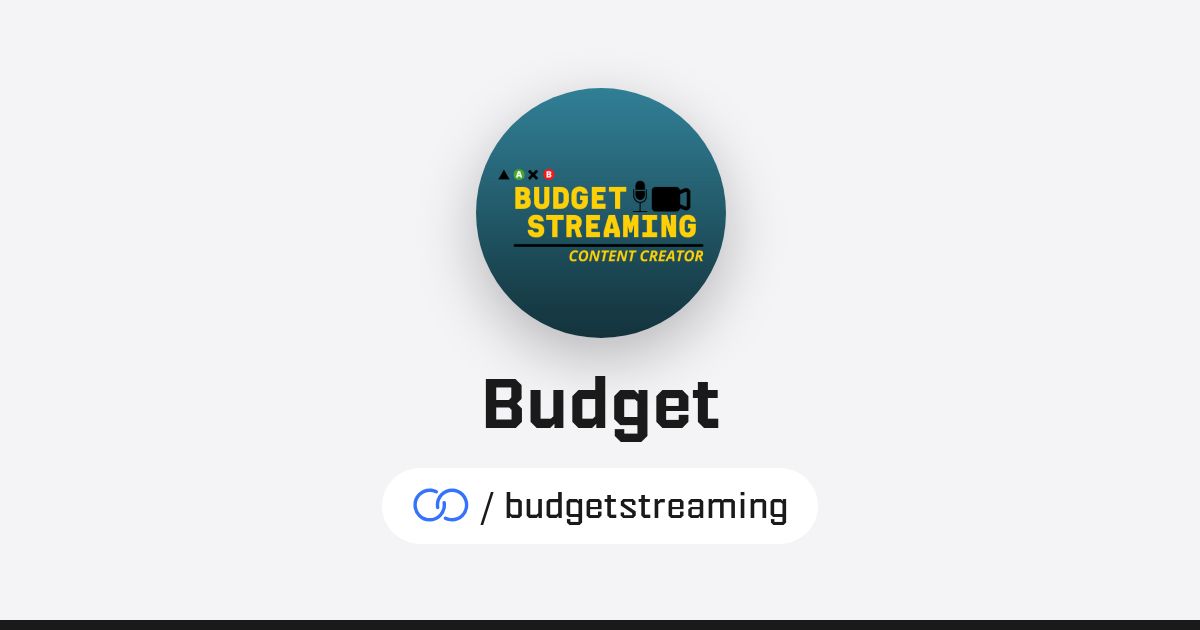 Budget (/budgetstreaming) · solo.to