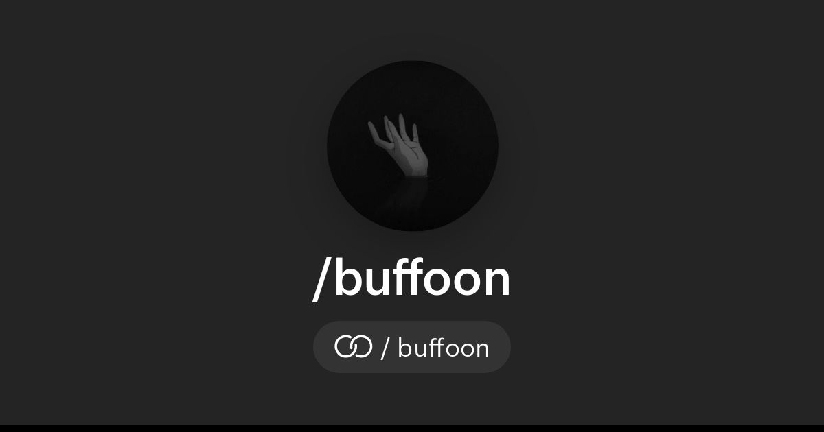 /buffoon · solo.to
