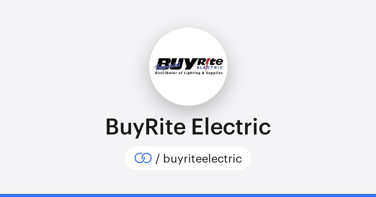 BuyRite Electric (/buyriteelectric) · solo.to
