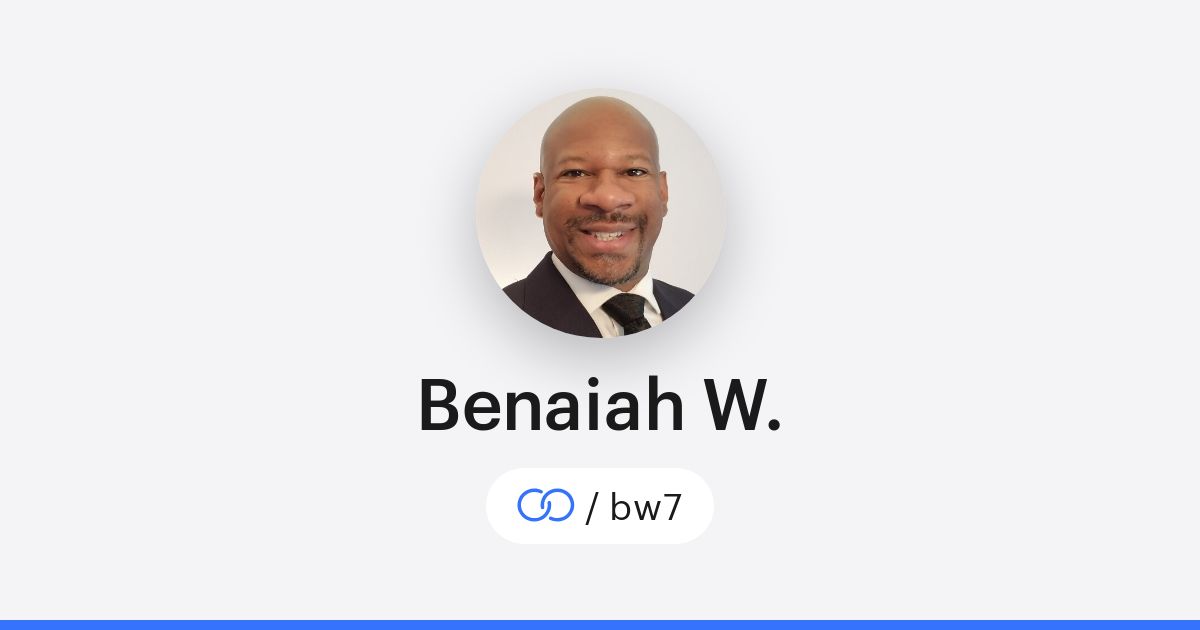 Benaiah W. (/bw7) · solo.to
