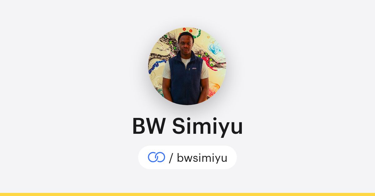 BW Simiyu (/bwsimiyu) · solo.to