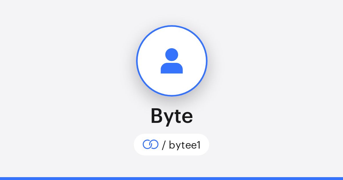 Byte (/bytee1) · solo.to