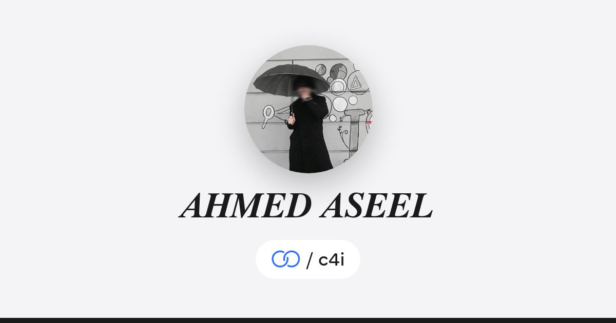 𝑨𝑯𝑴𝑬𝑫 𝑨𝑺𝑬𝑬𝑳 (/c4i) · solo.to