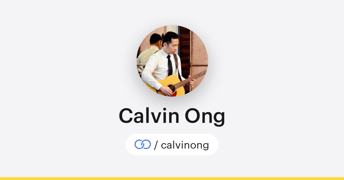 Calvin Ong (/calvinong) · solo.to