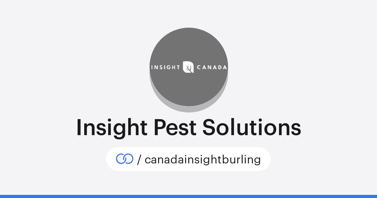 Insight Pest Solutions (/canadainsightburling) · solo.to