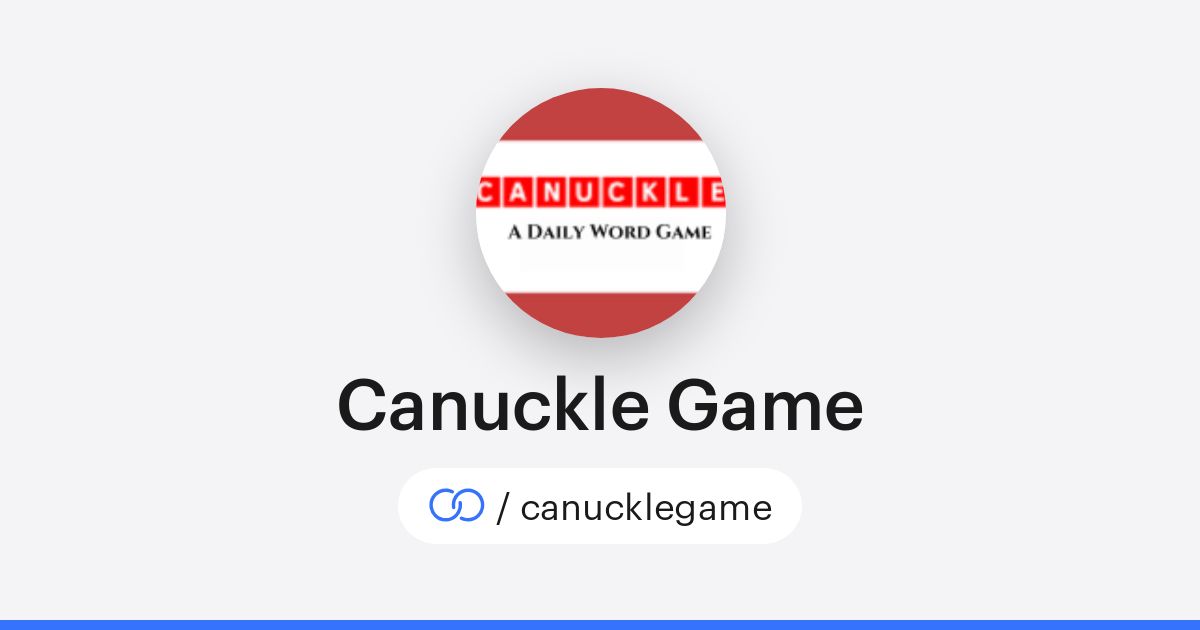 Canuckle Game (/canucklegame) · solo.to