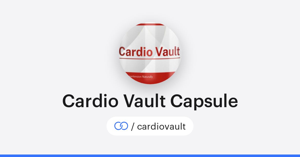 Cardio Vault Capsule (/cardiovault) · solo.to