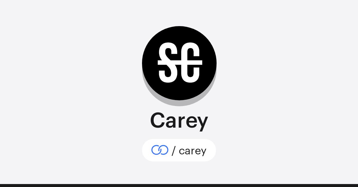 Carey · solo.to