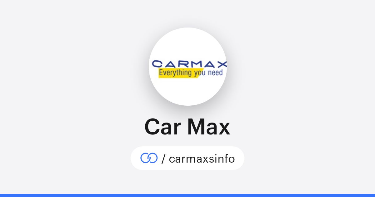 Car Max (/carmaxsinfo) · solo.to