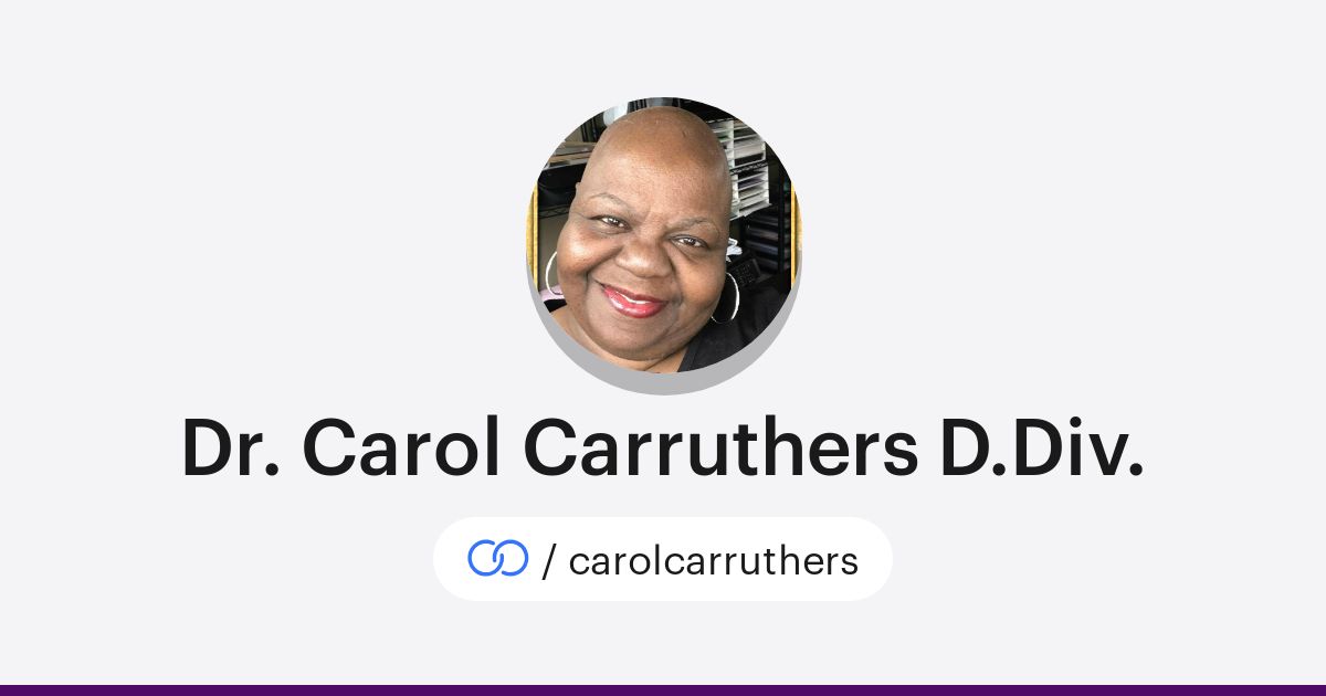 Dr. Carol Carruthers D.Div. (/carolcarruthers) · solo.to