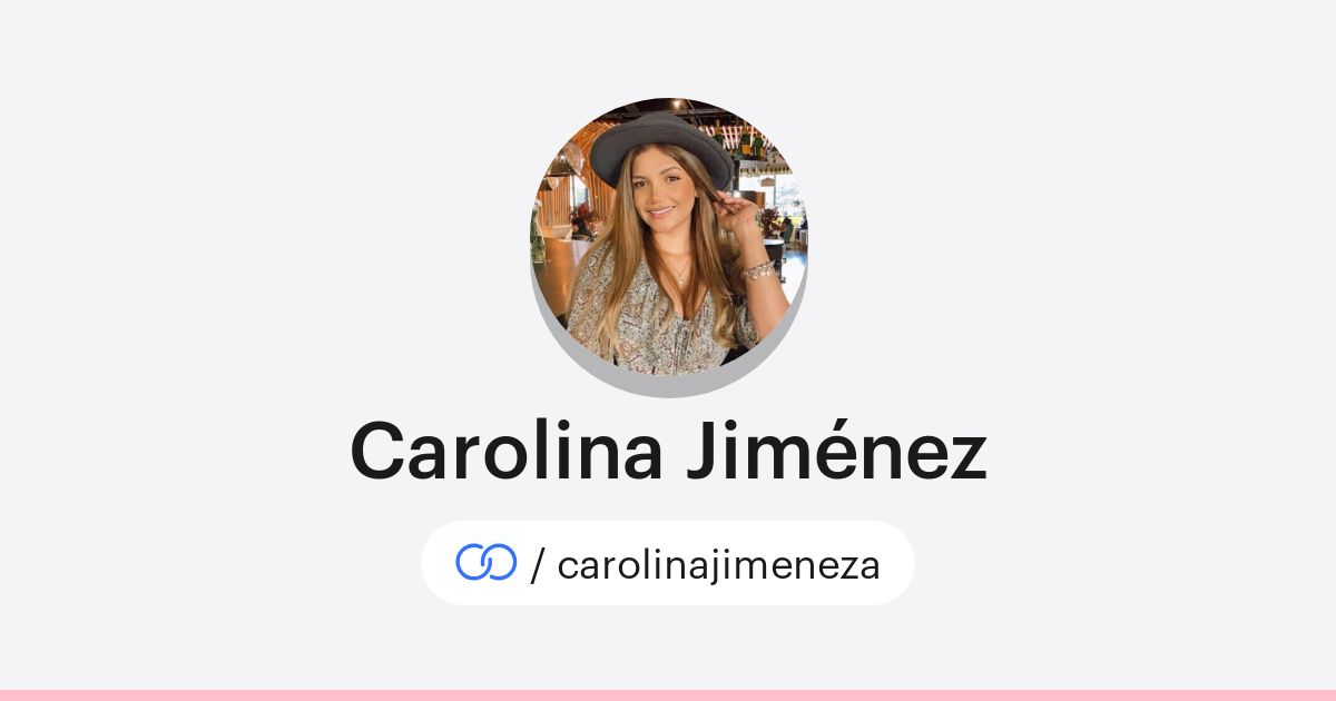 Carolina Jiménez (/carolinajimeneza) · solo.to