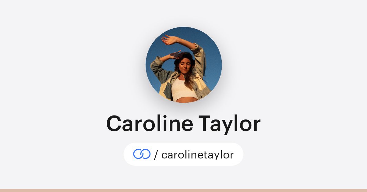 Caroline Taylor (/carolinetaylor) · solo.to