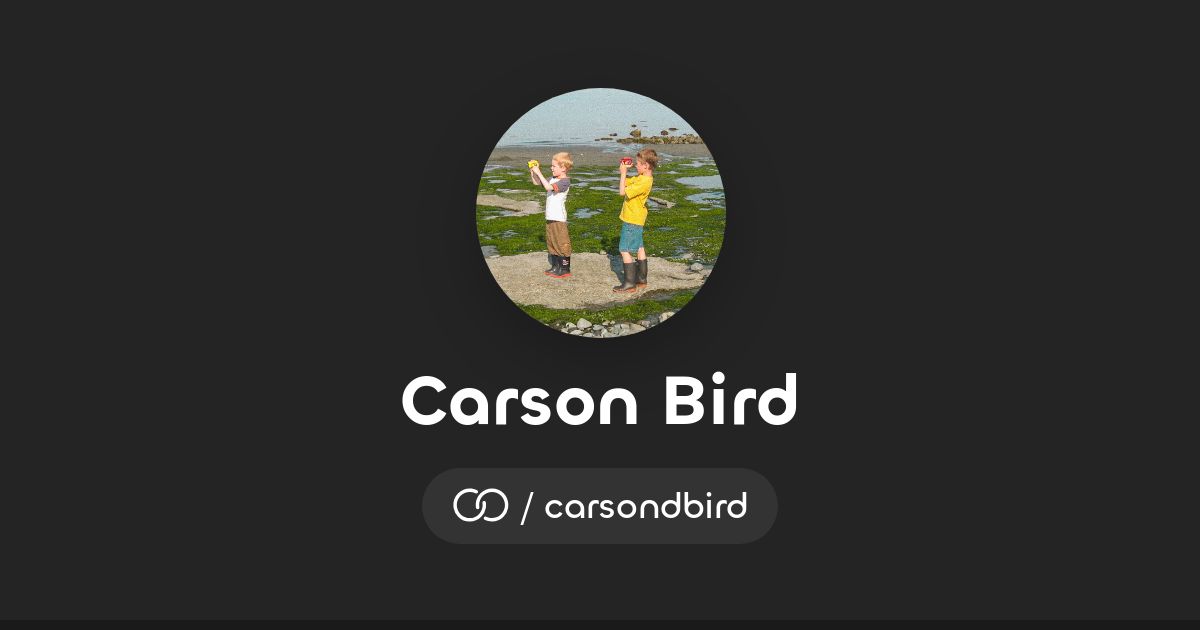 Carson Bird (/carsondbird) · solo.to