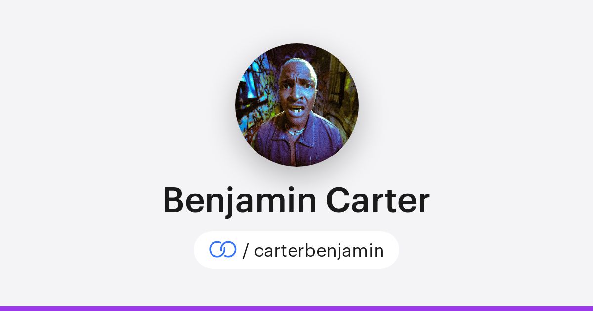Benjamin Carter (/carterbenjamin) · solo.to