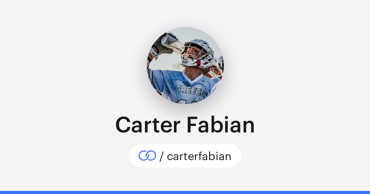 Carter Fabian (/carterfabian) · solo.to