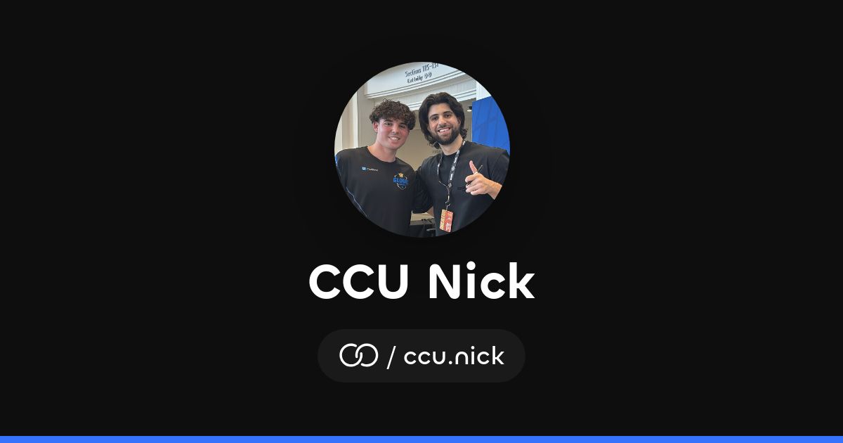 CCU Nick (/ccu.nick) · solo.to