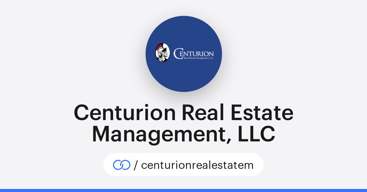 Centurion Real Estate Management, LLC (/centurionrealestatem) · solo.to