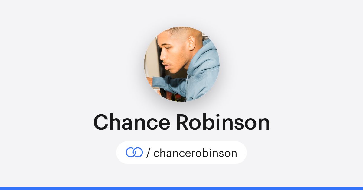 Chance Robinson (/chancerobinson) · solo.to