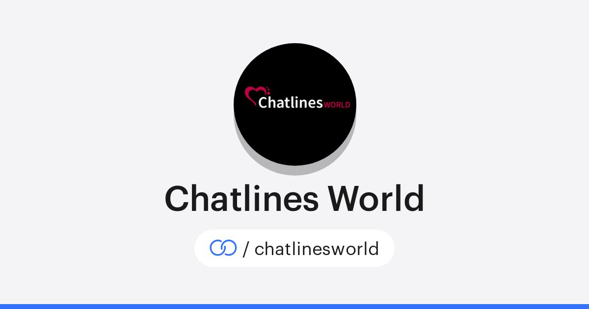 Chatlines World (/chatlinesworld) · solo.to